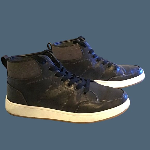 LEOR DAWSON | Shoes | Leor Dawson Mens Casual Lace Up Navy Shoes Size 5 ...